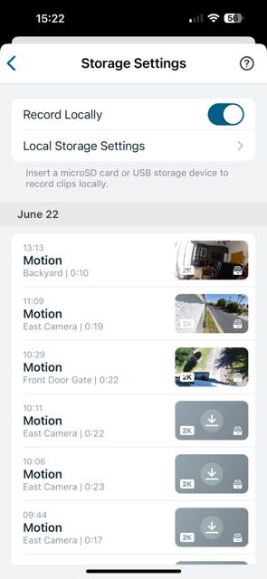 How do I view Arlo videos saved on local storage? - Arlo Secure 4.0